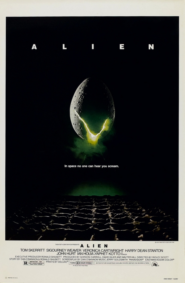 Alien le 8ème passager (Alien), film américain de Ridley Scott, 1979